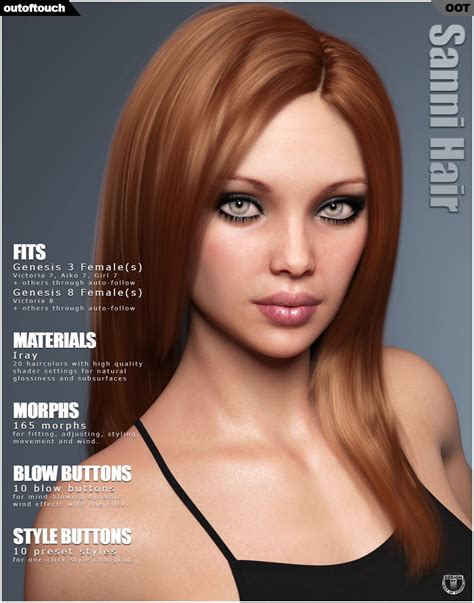 Neve Hair For Genesis 3 And 8 Females Daz3d下载站