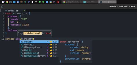 how to configure lsp for typescript in neovim
