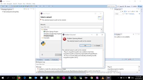 create python project in eclipse with pydev fails why stack overflow