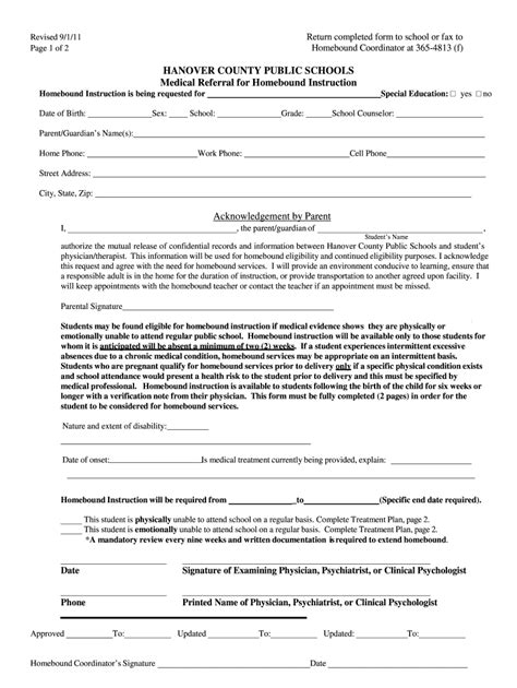 home bound referral form 2012doc fill out and sign printable pdf