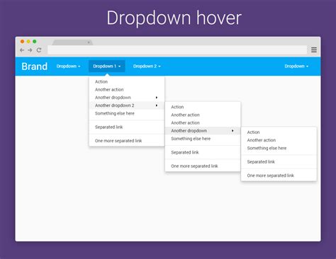 multilevel dropdown menu plugin for bootstrap dropdown on hover