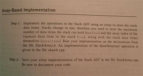 solved c only stack adt using array based impletation t