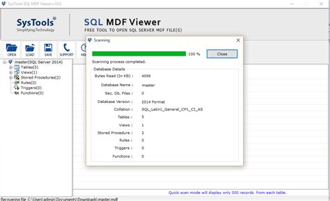 mdf viewer freeware tool to open and view mdf files