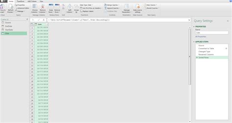 power query dynamic date table feathers analytics