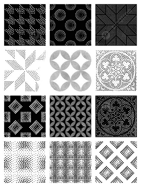Patrones Sin Fisuras De Vector Conjunto Ornamento Mínimo Polka Vector