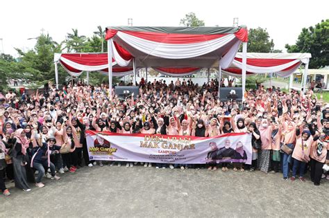 Ribuan Mak Ganjar Di Lampung Tengah Gelar Doa Bersama Untuk Indonesia