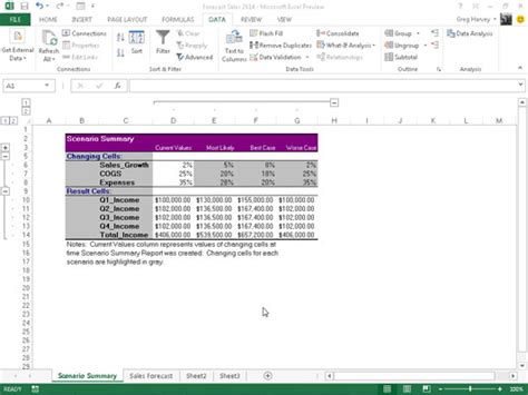 how to produce a summary report in excel 2013 dummies