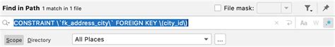 find and replace text using regular expressions help datagrip