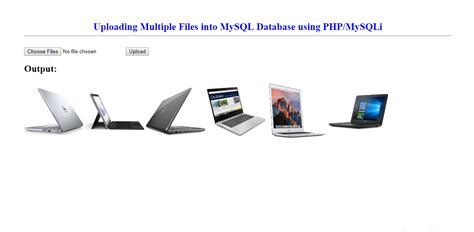 uploading multiple files into mysql database in php mysqli