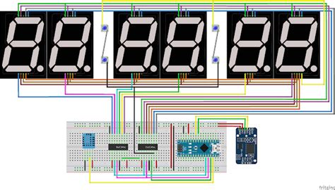 diy big 6 digit led clock arduino rtc ds3231 dicky b mz arduino