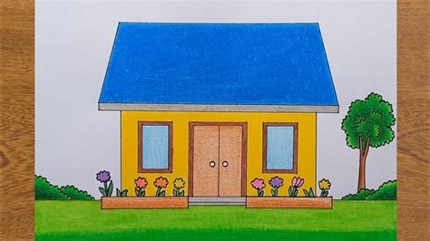 Cara Menggambar Rumah Yang Bagus Dan Mudah Gambar Rumah Sederhana