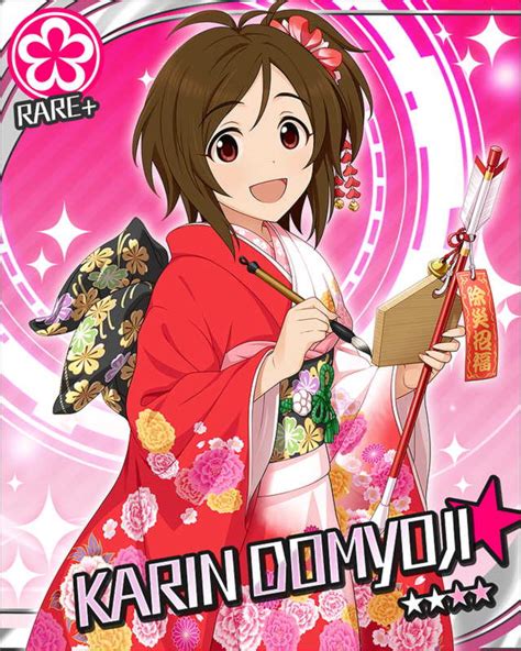 Safebooru 1girl Ahoge Brown Hair Doumyouji Karin Flower Idolmaster