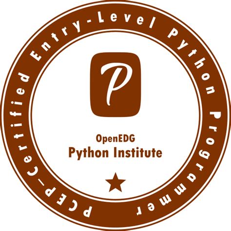 [pcep 30 02] pcep certified entry level python programmer credly
