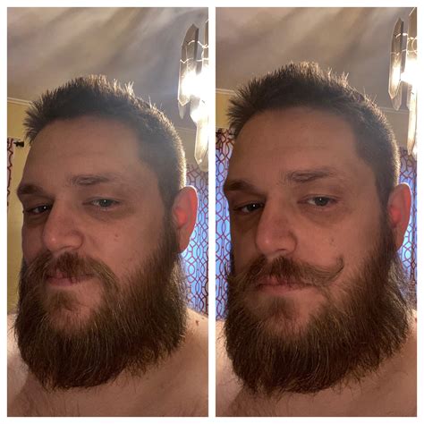 Left Or Right Was Brushing My Beard After My Shower And Gave It A