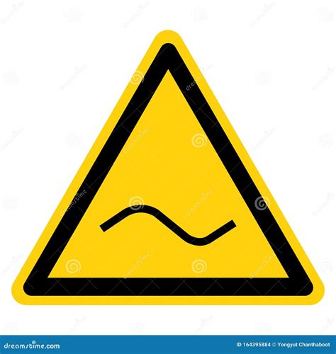Warning Alternating Current Ac Symbol Sign Vector Illustration