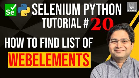 selenium python tutorial 20 findelements how to find elements list