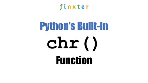 python chr function youtube