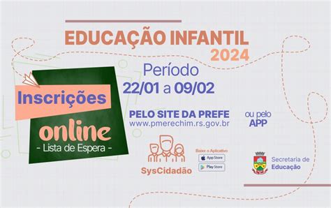 Inscrições Para Lista De Espera Da Educação Infantil Iniciam Segunda Feira