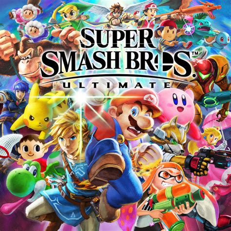 Super Smash Bros Ultimate 2018 Nintendo Switch Box Cover Art