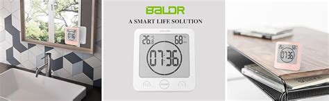 Baldr Bathroom Clock Lcd Waterproof Shower Countdown Timer Suction Cup