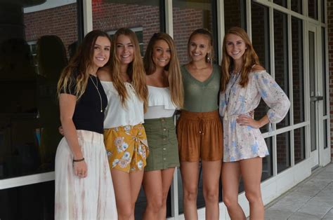 Groups Of Girls Flashing