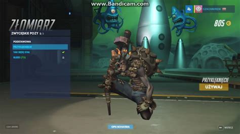 Overwatch Junkrat Skins Emotes Highlight Intros Golden Gun Youtube