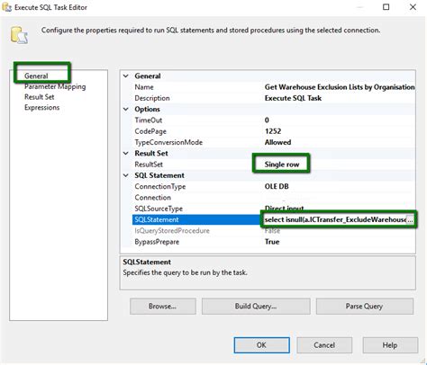 sql result set data type sultro