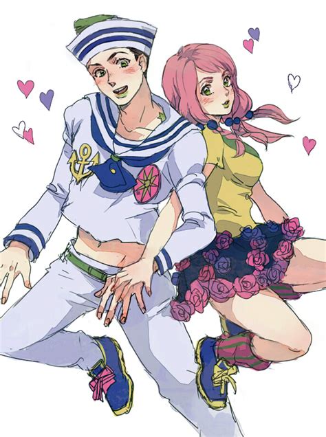 Higashikata Josuke And Hirose Yasuho Jojo No Kimyou Na Bouken And 1