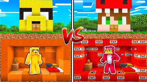 La Casa MÁs Segura Mikecrack Y Raptor En Minecraft 😱🏠 Batalla De Casas