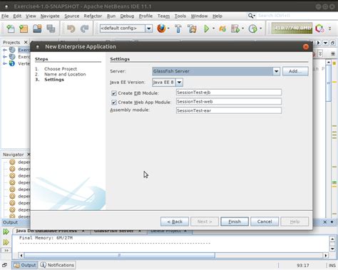 dependencies cannot creating session beans in netbeans 11 1 stack