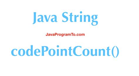 java string codepointcount