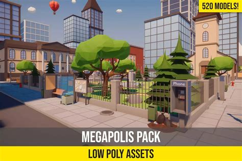 low poly megapolis uassets ru всё для unity и unreal engine