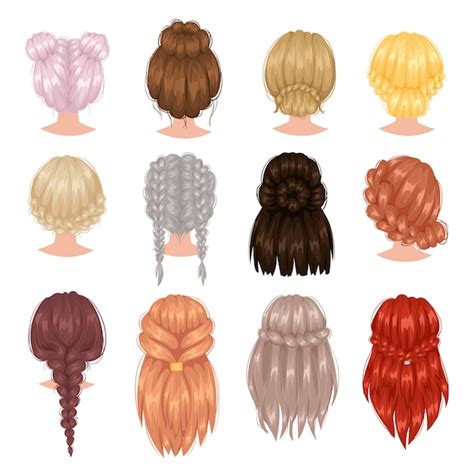 Premium Vector Woman Hairstyle