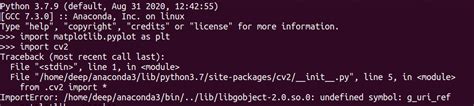 python 3 x why am i getting the importerror lib libgobject 2 0 so