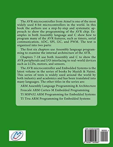 the avr microcontroller and embedded systems using assembly and c