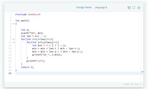 printing pattern using loops in c hackerrank solution codingbroz
