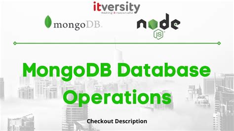 mongodb database operations mongo shell and javascript youtube
