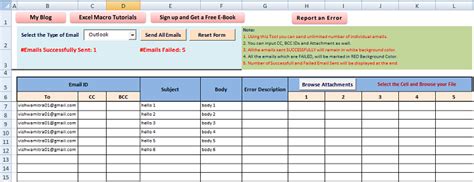 download excel macro application to send multiple emails 2 0 let