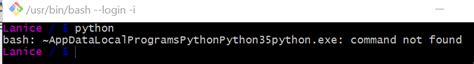 python git bash windows not using path stack overflow