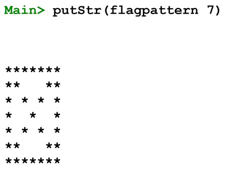 haskell flag pattern stack overflow