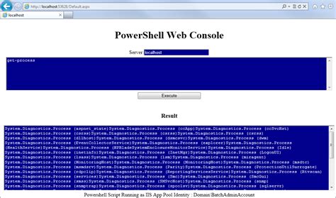 ntheile powershell web console in and csharp · github