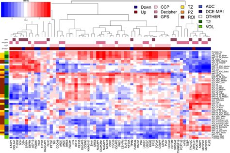 Pearsons Correlation Analysis Of Imaging Features And 65 Genes From