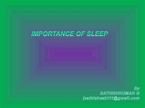 Sleep Powerpoint Ppt