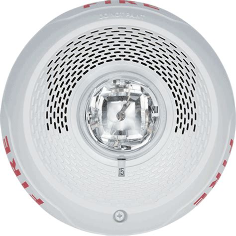 System Sensor Speaker Strobe White Ceiling Century Fire Protection