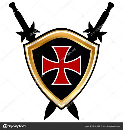 Templar Shield Vector Icon Stock Vector By ©liluly332201 151681500