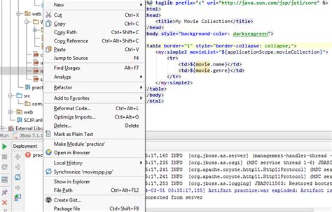 java how to configure intellij to run a jsp servlet and get the