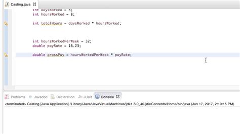 casting in java youtube