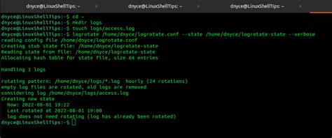 how to rotate logs with logrotate in linux