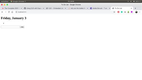 javascript why are the bullets for the unordered list being