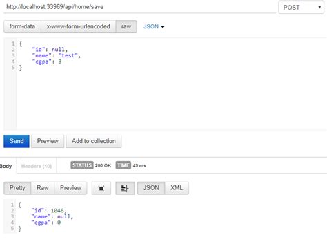 postman couldn t receive json value in core web api stack